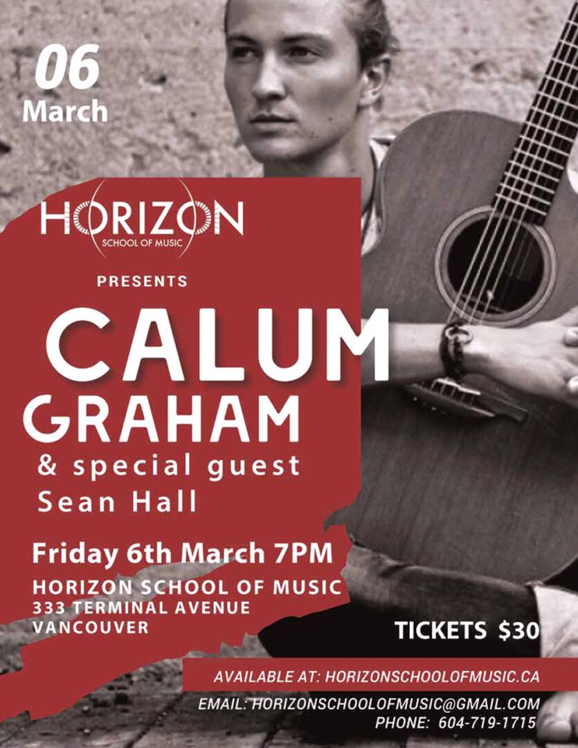 Calum Graham & special guest Sean Hall | Horizon School Of Music