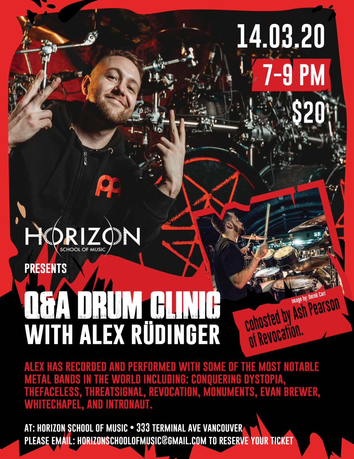 Drum Clinic w/Alex Rüdinger - Horizon School Of Music